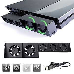 Miboo PS4 Cooling Fan External Cooler Fan for Sony Playstation 4 PS4 Gaming Console by Miboo
