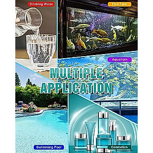 5 in 1 TDS Meter, Pool Salt Tester, 0.01 High Accuracy Digital PH Meter for Water, PH/TDS/EC/Salt/Temp Tester, PPM Meter Water Tester for Drinking Water, Hydroponics, Plants, Aquarium and Pool