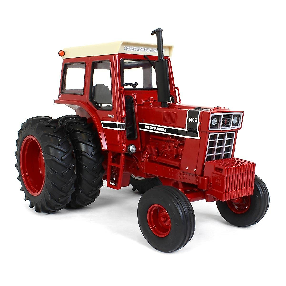 ERTL 1/16 International Harvester 1466 Black Stripe 2WD w/Cab & Rear Duals, Prestige Collection 44260