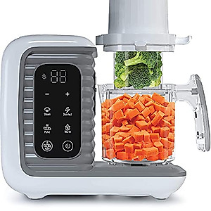Children of Design 8 in 1 Smart Baby Food Maker & Processor, Steamer, Blender, Cooker, Masher, Puree, Formula & Bottle Warmer Prep System