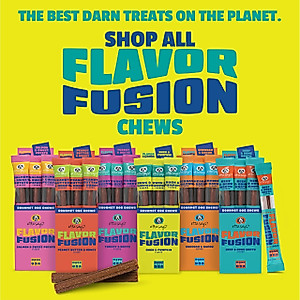 etta says! Flavor Fusion - All Natural Rawhide Free Chews for Dogs 2oz Chew - Duck and Pumpkin - Made in The USA (12 Count Pack of 1)