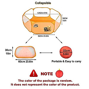 Small Animal Playpen with Waterproof Pads, Reusable Liners, Waterproof Bottom on Both Sides, Fit with Pet Tent (42.5in x 41in) Bedding for Guinea Pig, Rabbit, Hamster, Chinchilla and Hedgehog
