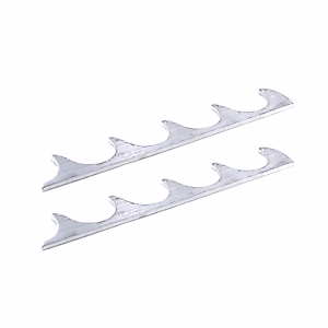 Meprotal 2pcs Adjustment Brackets for Patio Outdoor Lawn Yard Furniture or Chaise Lounges Adjustable Aluminium Position Bracket Recliner Brace (5 Position - Sliver)