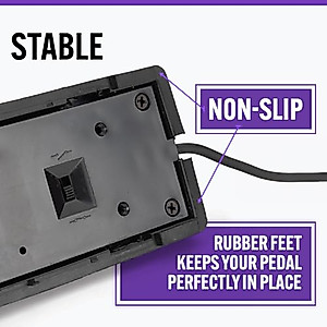 On-Stage KSP100 Universal Sustain Keyboard Pedal, Black