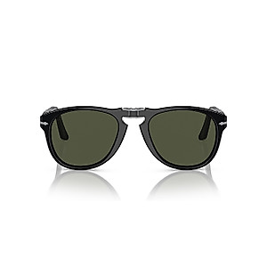 Persol PO0714-95/31 sunglasses FOLDING BLACK w/GREEN 54mm