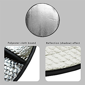 Steering Wheel Sun Shade Cover, Cooling Steering Wheel Cover, Anti-Heat Aluminum Foil Steering Wheel Cover, Steering Wheel Sun Block, Steering Wheel Covers Car Accessories for Cars, Trucks, SUVs