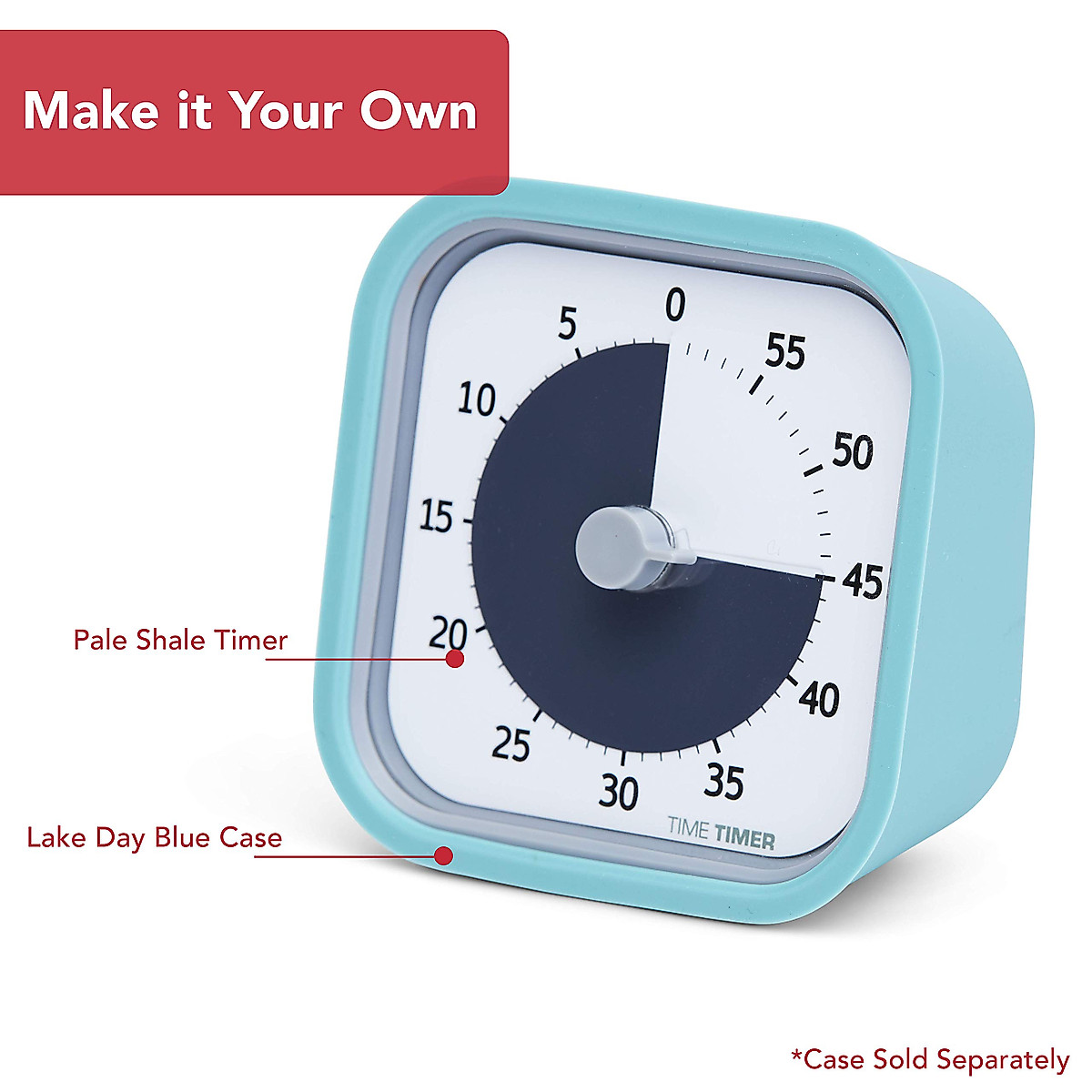 TIME TIMER Home MOD (60 Minute) Visual Timer + The Pink Stuff Miracle Cleaning Paste