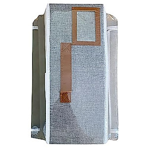 Yawinhe Under Bed Storage With Lids, Foldable Underbed Storage Box with Handles, Under Bed Storage Organizer Bins for Clothes, Blankets, Pillows, 31.5''Lx15.7''Wx6''H, 2-pack, Grey