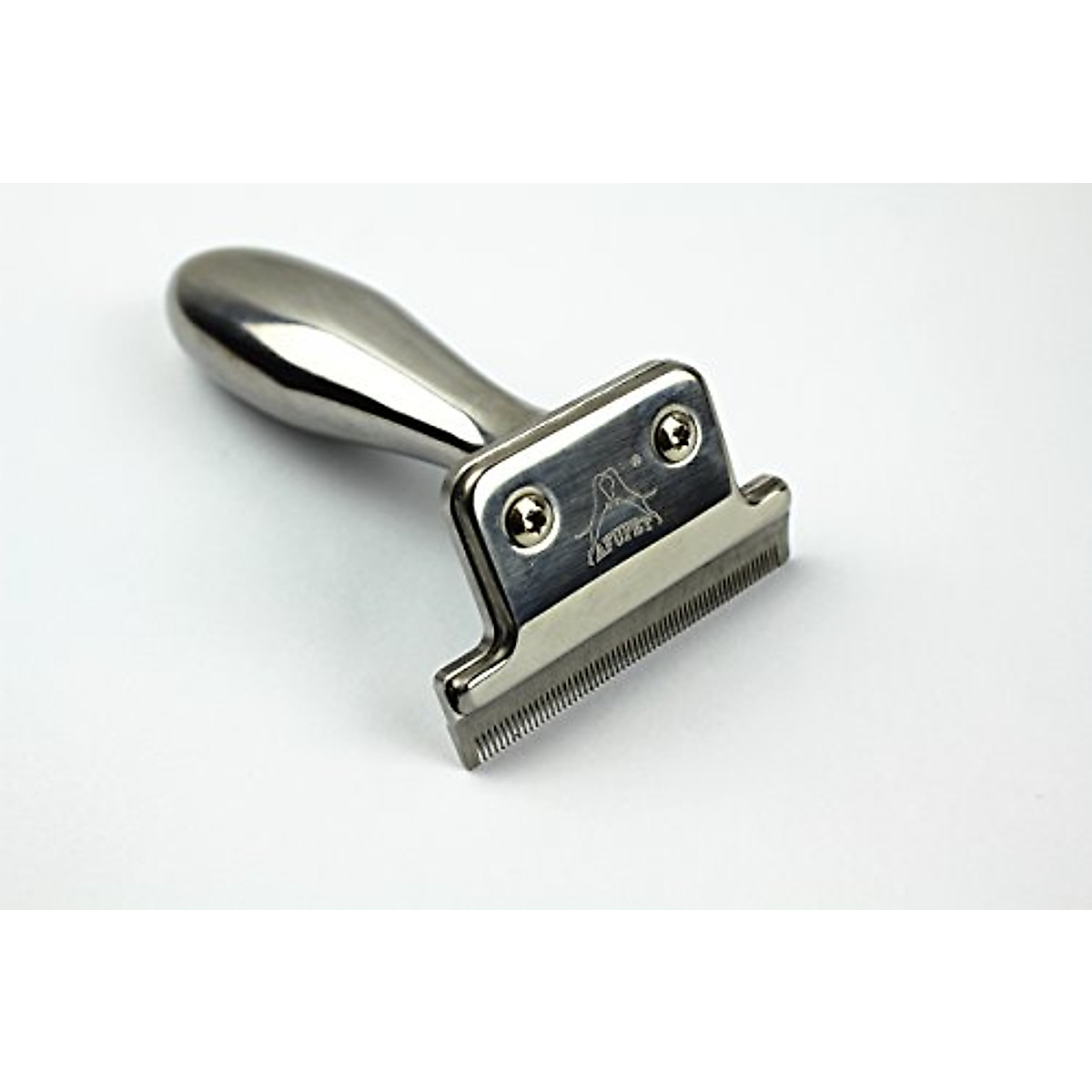 De Shedding Tool for Grooming Dogs & Cats The WOOFIE Wand The Original Chrome Dog Comb is Stainless Steel Handled Shedding Brush