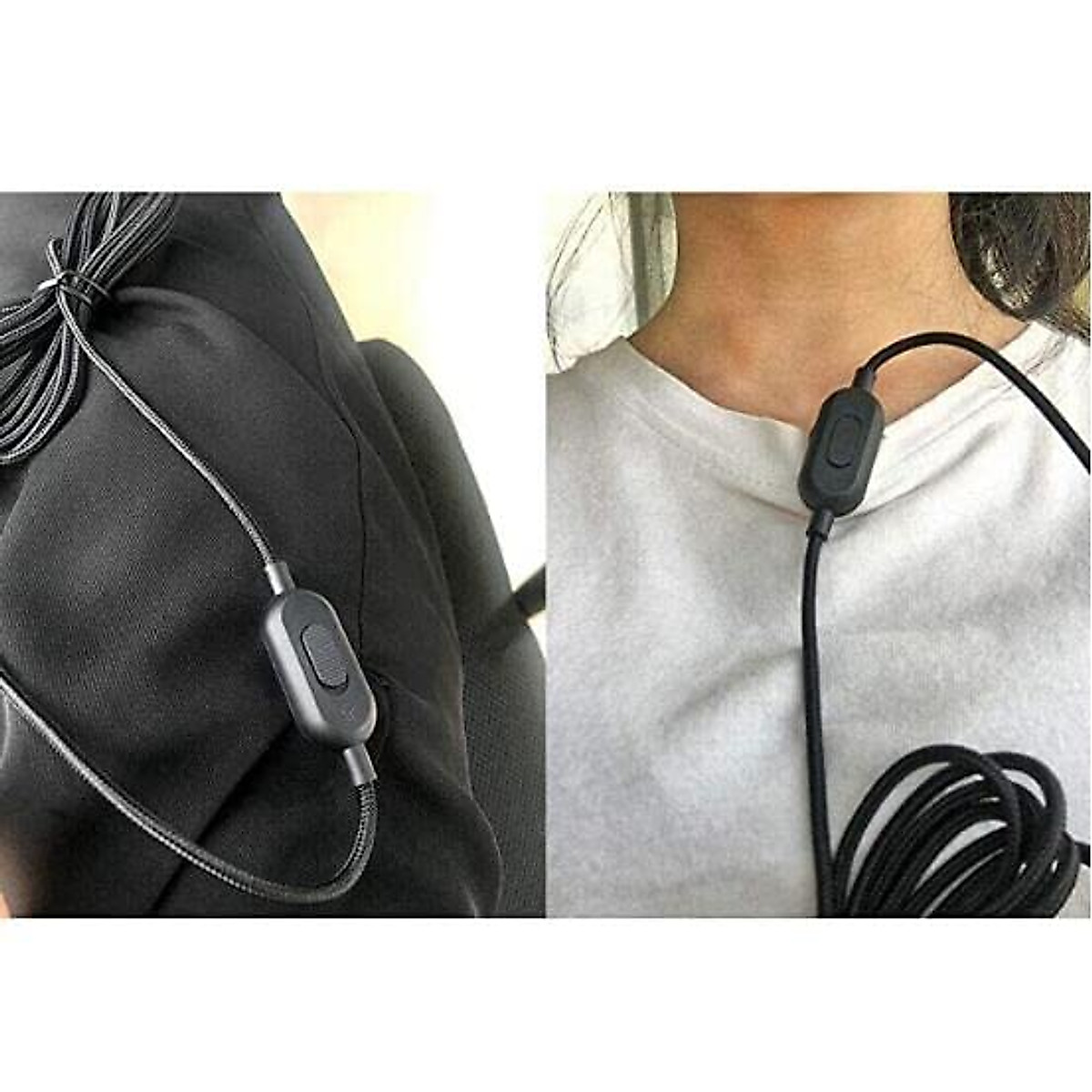 AFYMY Headphone Cable/Volume Control Cord w/Mute Function for Logitech G233 G433 GPRO GPRO X/HyperX Cloud Alpha/Cloud Mix/PS4/Xbox ONE/Nintendo Switch