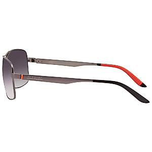 Carrera Men's 8014/S Rectangular Sunglasses, Dark Ruthenium/Polarized Gray, 61mm, 14mm