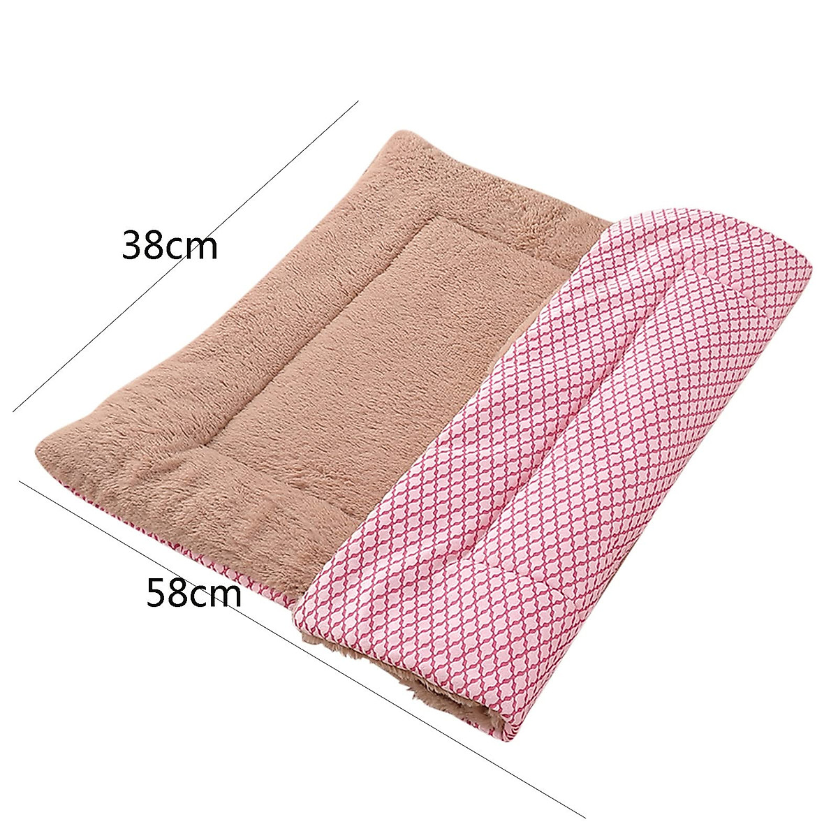 Dog Bed Calming Dog Beds for Medium Dogs Warehouse Clearance Square Cat Beds for Indoor Cats Washable Self Warming Pad for Dogs Anti-Slip Soft Anti Anxiety Dog Bed Cuddle Cup Cat Bed Dog Beds