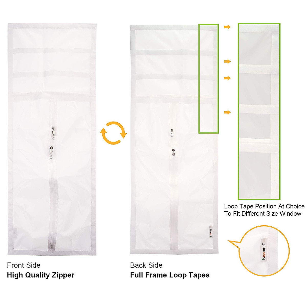 HOOMEE Air Lock For Portable Air, Flexible Size, Max 14x91 Inch
