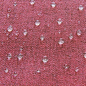 WAYIMPRESS Outdoor Pillow Covers for Patio Furniture Waterproof Pillow Covers Square Garden Cushion Farmhouse Linen Throw Pillow Covers Shell for Patio Tent Couch (18×18 Inch, Rose Red)