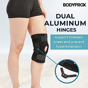 Hinged Knee Brace for Men and Women, Knee Support for Swollen ACL, Tendon, Ligament and Meniscus Injuries