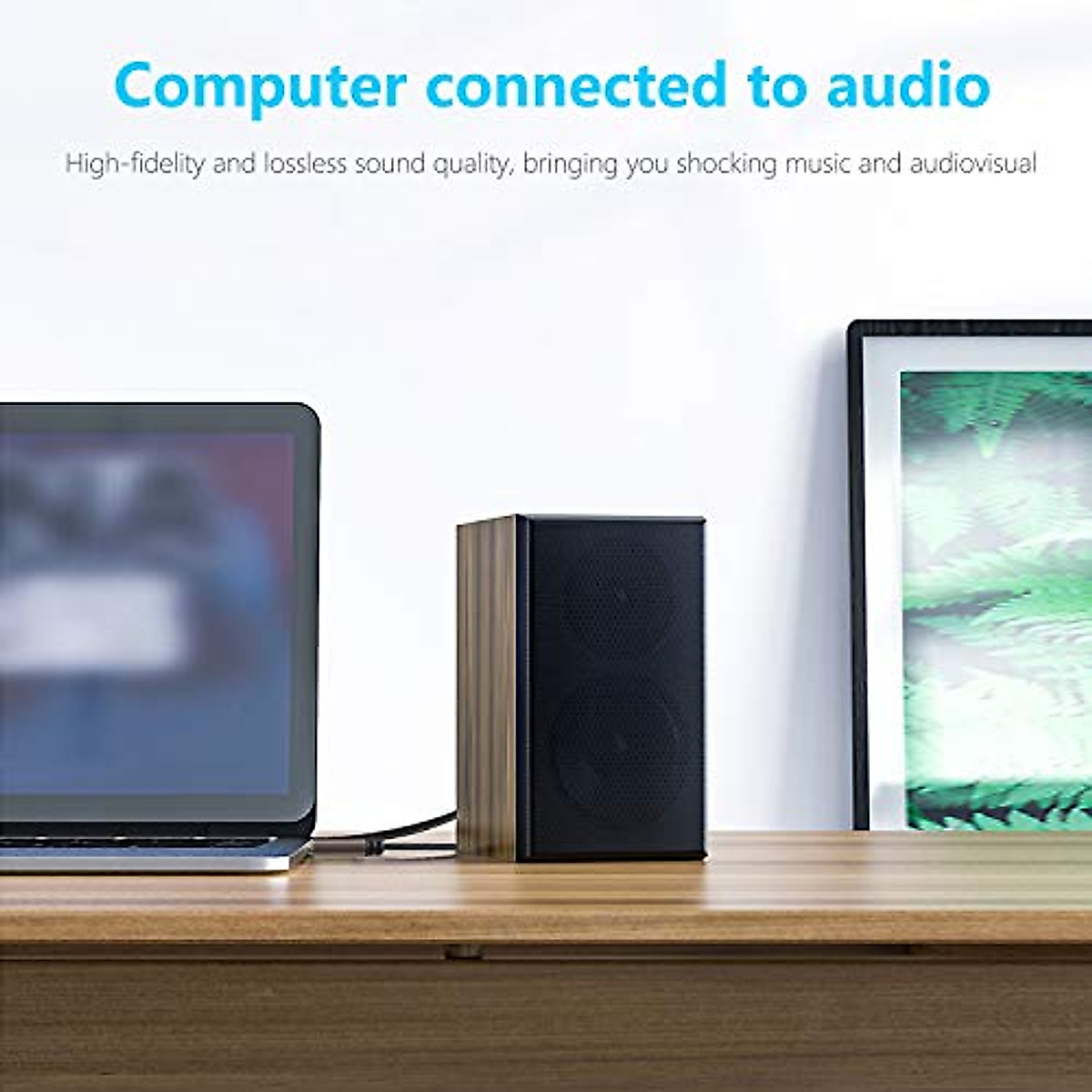 Pasow Headphone Extension Cable 3.5mm Male to Female Stereo Audio Extension Adapter Cable (6FT, Coffee)