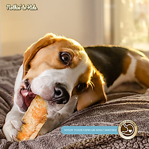 Fieldcrest Farms Nothin to Hide Flip Chips Chews for Dogs - All Natural Rawhide Alternative Treats for Dogs, Chicken, Beef or Peanut Butter Flavor Snack for All Breed Dogs (Beef, 8.5 Oz)