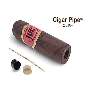 Stogie Pipe - Cigar Pipe Wooden Stogie (Walnut, 3")