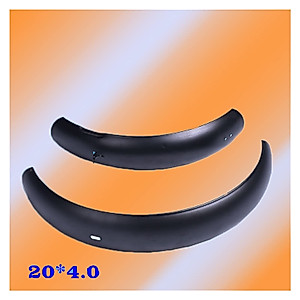 Bike Fender, Portable Bicycle Mudguard,Portable Adjustable Mountain Bike Front and Rear Mud Guard Fenders set, 20 Inch Snowmobile Bike Mudguard Electric Bicycle Fender Aluminum Alloy E-Bike Wings Stro