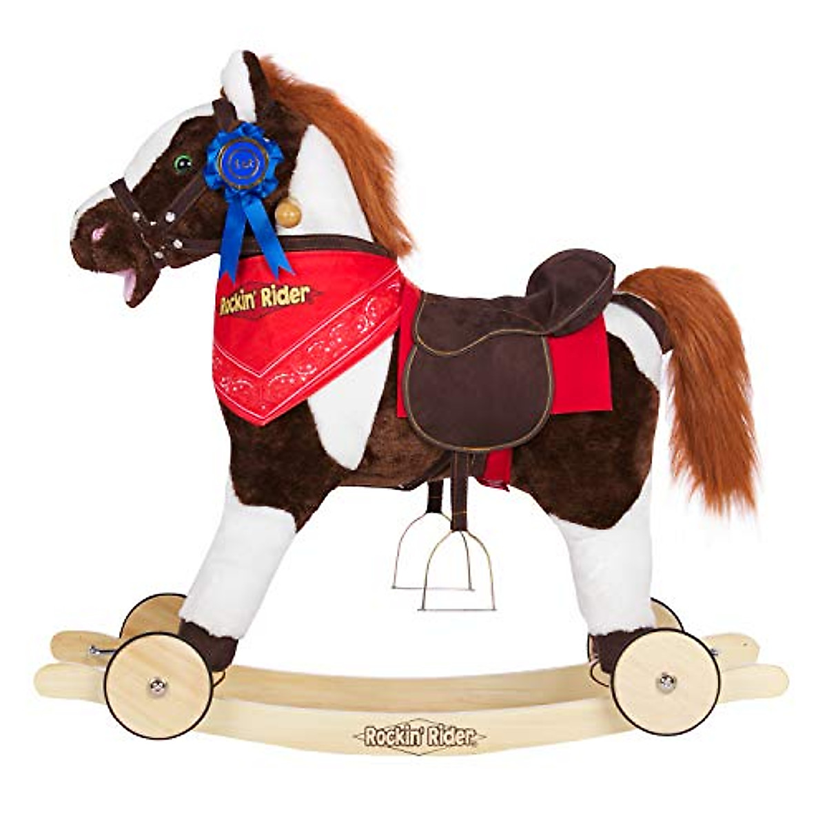 Rockin' Rider Admiral 2-in-1 Horse Brown Large