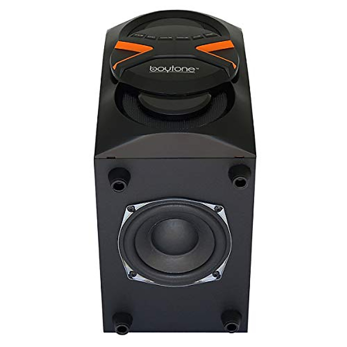 Boytone BT-626F, 2.1 Bluetooth Powerful Home Audio Speaker System, with FM Radio, SD Slot, USB Ports, Digital Playback, 54 Watts, Disco Lights, Remote Control, for Smartphone, Tablet. 110/220V