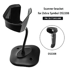Generic 20-71043-04R Universal Gooseneck Stand for Zebra DS2208 DS4308 DS4608 DS8108 DS2278 Barcode Scanners - Hands Free Bar-Code Reader Cradle Holder