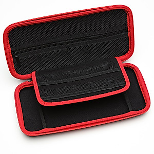 Nintendo Switch Hard Carry Case with 10 Game Cartridge, Carry Shell Pouch for Nintendo Switch Console& Accessories, Black