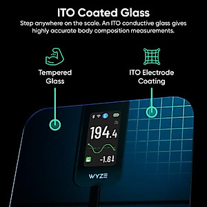 Ultra, Smart Scale with 4.3" Color Display, FSA HSA Eligible, Digital Bathroom Scale for Body Weight BMI Muscle Mass Composition, Wi-Fi & Bluetooth Body Fat Scale with Heart Rate- Black