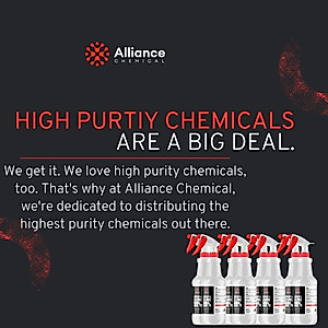 Isopropyl Alcohol 99% - 4 x 1 Quart Spray Bottles - High-Purity Concentrated Rubbing Alcohol for Effective Cleaning - Quick-Drying, Domestically Sourced IPA