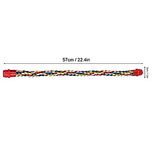Parrot Rope Perches Parrot Climbing Ropes Parrot Swing Toys Parrot Spiral Standing Toys Parrot Cage Toys (M )