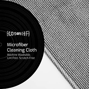 Hudson Hi-Fi Microfiber Record Cleaning Cloth 10 Pack - Anti Static Record Cleaner Microfiber Cloth Wipes for Glasses - Vinyl Record Cleaning Anti Static Cloth Record Wipes - Microfiber Cleaning Cloth