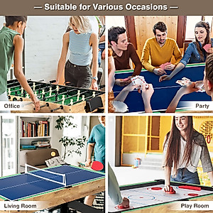 Giantex 10-in-1 Multi Game Table, Combo Game Table Set w/Hockey, Foosball Pool Ping-Pong Chess Cards Checkers Bowling, Shuffleboard, Backgammon, Adult Size Foosball Table for Game Room, Family