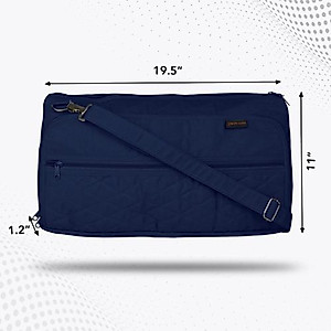 Yazzii Premium Knitting Bag & Yarn Storage Organizer – Yarn & Knitting Project Tote Bag - Yarn, Knitting Needles, & Crochet - Purple