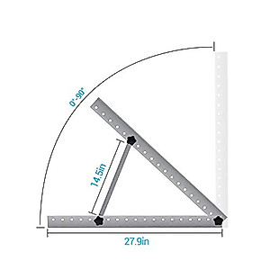 Renogy 28in Adjustable Solar Panel Mount Brackets, with Foldable Tilt Legs on Any Flat Surface for RV, Roof, Boat, Any Off-Grid Systems
