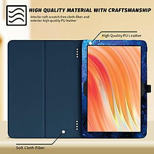 Famavala Folio Case Cover for 10.1" Amazon Fire HD 10 / Fire HD 10 Plus Tablet [13th/11th Generation, 2023/2021 Release] (BlueSky)