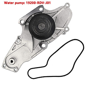 TKH-002 Engine Timing Belt Kit with Water Pump,Compatible with 2003-2013 Acura MDX TL RL ZDX TSX RDX Honda Accord Odyssey Pilot Ridgeline Saturn Vue 3.0L 3.5L 3.7L SOHC V6 Replace TCKWP329 TKH002