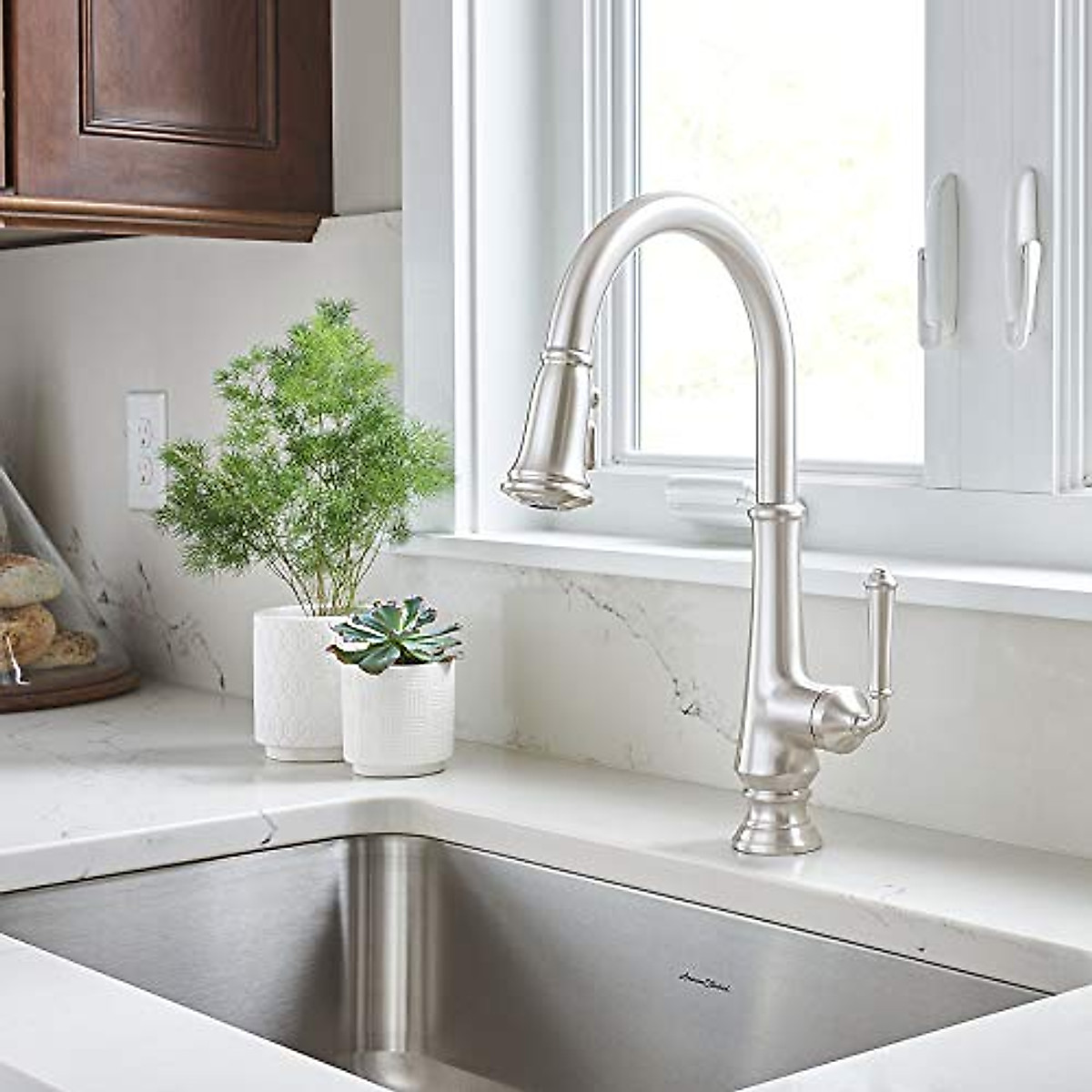 American Standard 4279300.013 Delancey Pull-Down Kitchen Pn, Polished Nickel