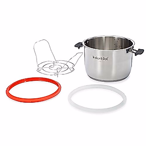 Instant Pot Duo Evo Plus 10-in-1 Pressure Cooker, Rice Cooker, Slow Cooker, Yogurt Maker, Sous Vide, Sauté, Food Warmer, Bake, Stock Pot, Steamer, Cookware Grade Stainless Steel Inner Pot, 6 Quart