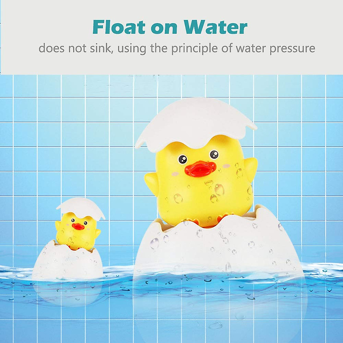 KAREZONINE Baby Bath Toy Duck Hatching Egg Squirting Rain Cloud Bathtub Water Toy with Hidden Duck Surprise Toy for Filling Easter Eggs Pool Floating Toy for Toddlers Boy Girl Kid Birthday Christmas