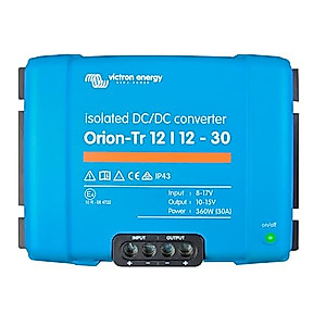 Victron Energy Orion-Tr IP43 12/12-Volt 30 amp 360-Watt Isolated DC-DC Converter