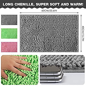 3 Pcs Guinea Pig Bedding Reusable Small Animal Guinea Pig Bed Fleece Guinea Pig Pee Pad Absorbency Washable Pet Soft Guinea Pig Cage Liner for Guinea Pigs Bunny Hamsters House (Pink, Green, Gray)