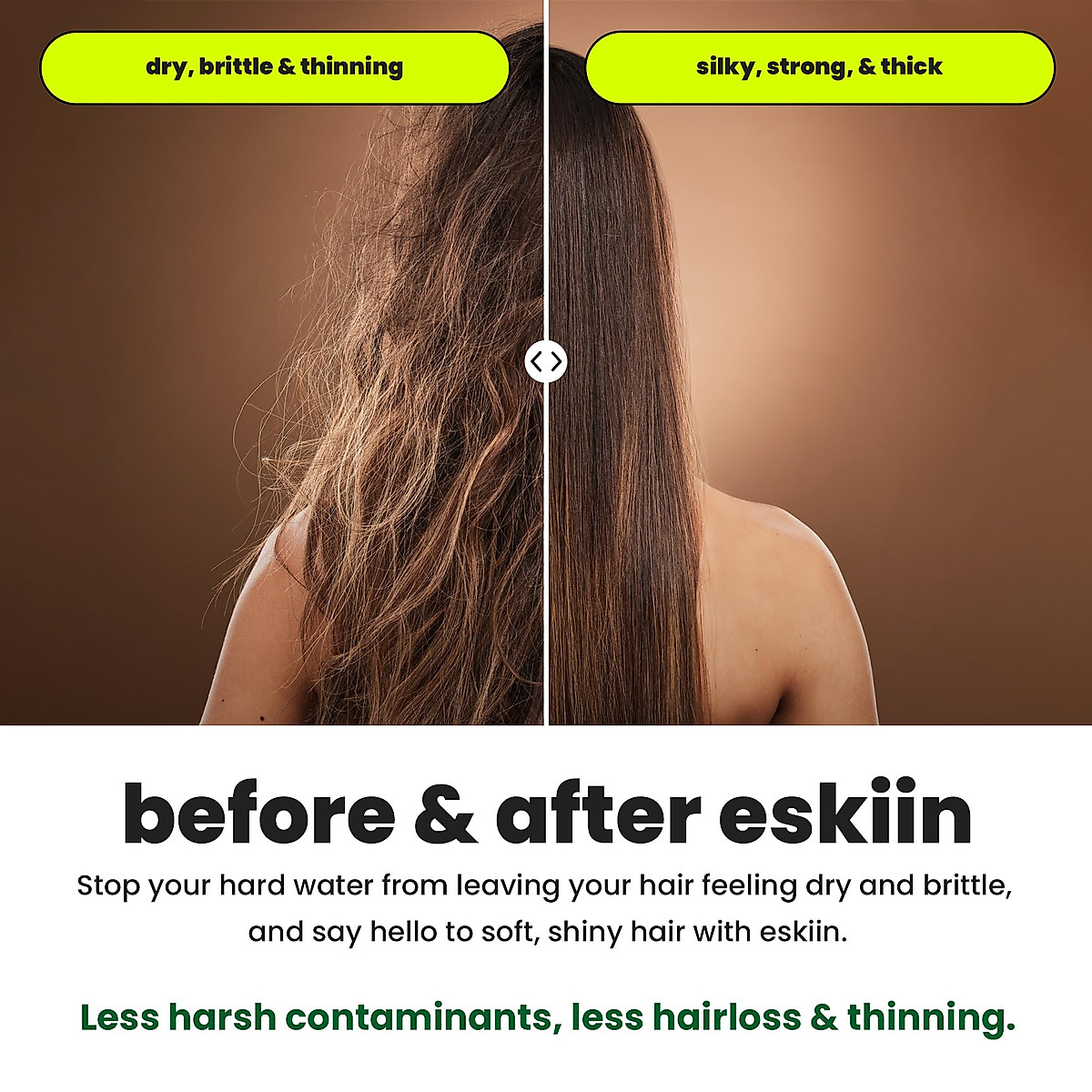 Eskiin Shower Head Water Filter Replacement For The Eskiin Showerhead - High Pressure Shower Heads Replacement For Smooth Hair & Skin - Replacement Cartridge Fits The Eskiin Filtered Shower Head