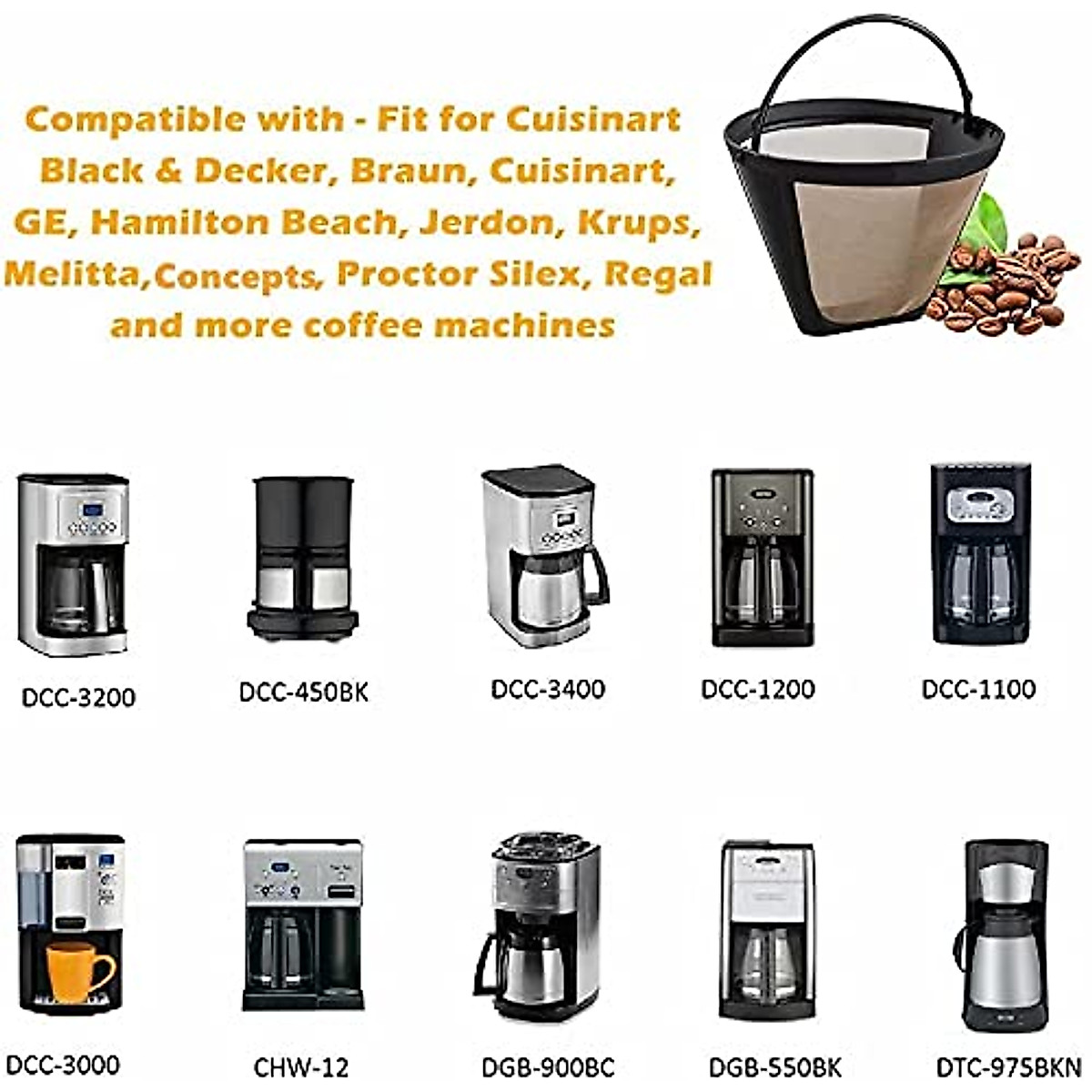 Medelco #4 Cone Permanent Coffee Filter