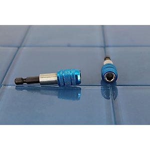 TEMO 2 pc Quick Release Security Screwdriver Bit Holder Impact Ready, 1/4 Inch Hex Shank