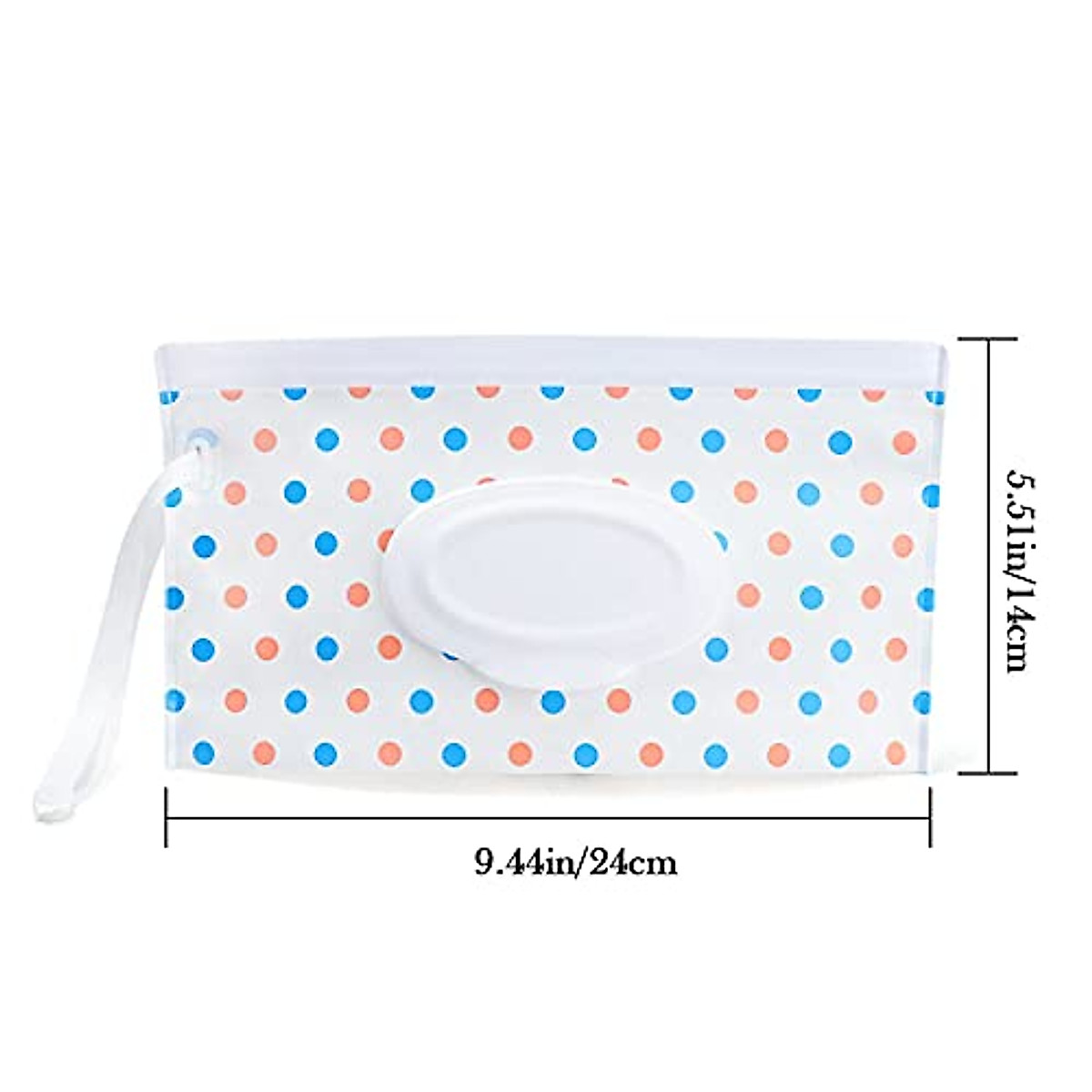 6 Pack Baby Wet Wipe Dispenser, Portable Refillable Wet Pouch Bags Baby Wipe Container, Baby Travel Wipes Holder Carrying Case (Color1)