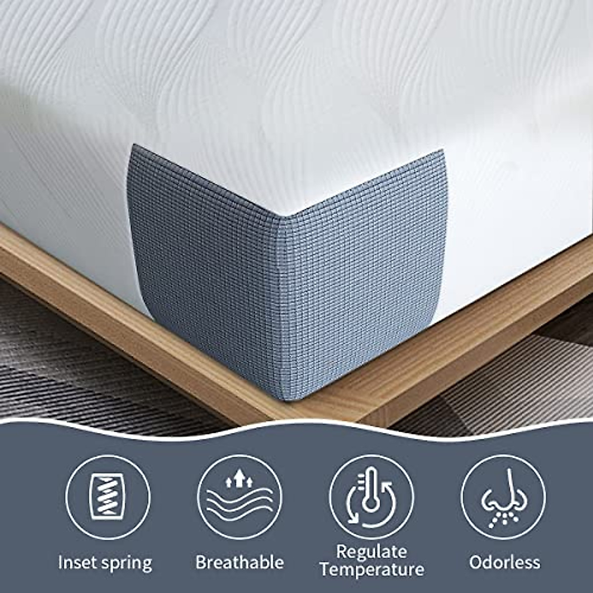 10 Inch Hybrid Memory Foam Mattresses,Twin Size Cooling Gel Mattress in a Box,Pressure Relief Mattress with Breathable Mattress Cover,Medium-Firm Mattress/Certipur US Certified/Made in USA-Twin