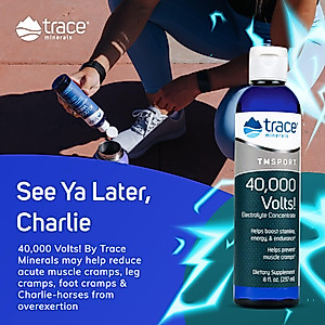 Trace Minerals | 40,000 Volts Liquid Electrolyte Concentrace Drops | Supports Normal Body Hydration and Muscle Function | Ionic Minerals, Magnesium, Potassium | 48 Servings (Pack of 1)