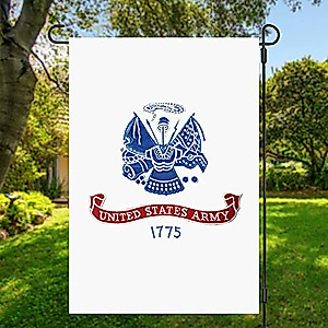 US Embroidered Army Garden Flag Double Sided 12x18 inch American Army Yard Lawn Garden Flags Banner Heavy Duty Vivid Color Waterproof