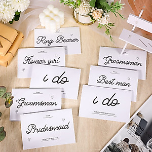 Spakon 26 Sets Wedding Party Thank You Cards Wedding Day Letters Gifts to My Bridesmaid on My Wedding Day with Golden Envelopes to Your Bridesmaid, Bridal, Mother, Father, Friends Gifts