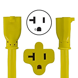 Conntek 14963: 50 Amps 14-50P to TT-30R & 5-15/20R Y-Adapter